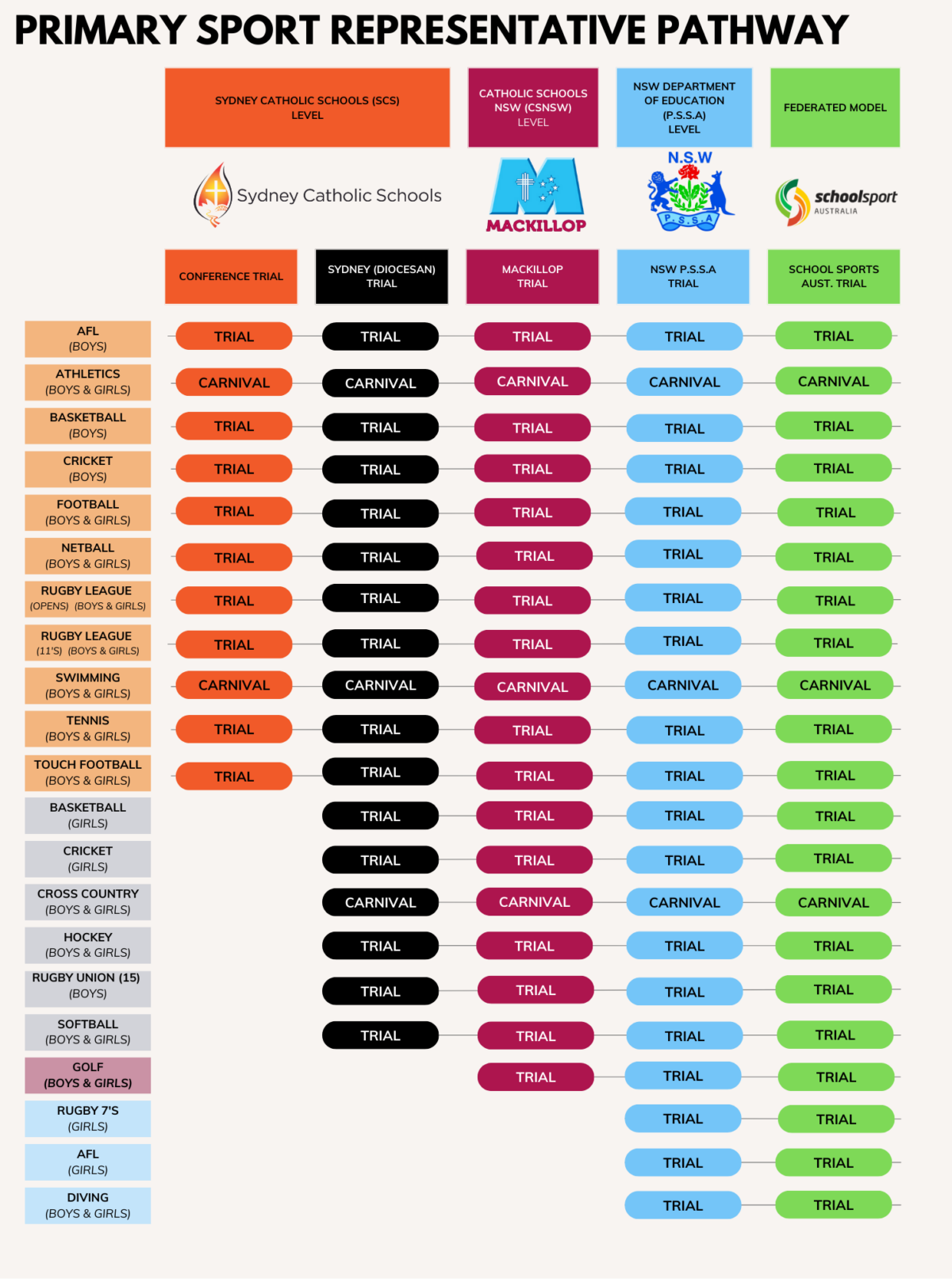 Primary Representative Pathway - SCS Sport